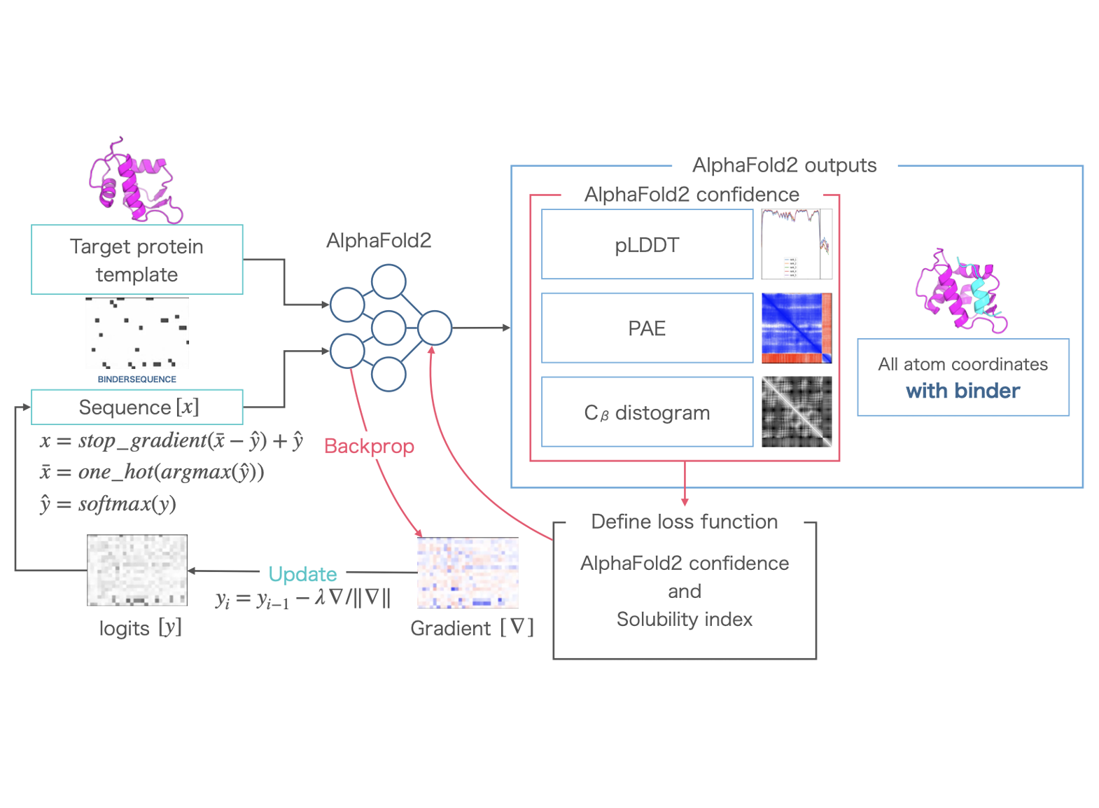 Solubility-Aware Protein Binding Peptide Design Using AlphaFold ...